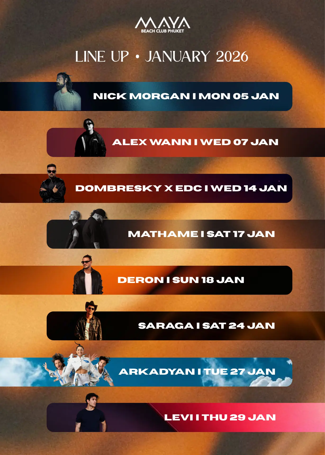 Best Party in Phuket | January Events at Maya Beach Club